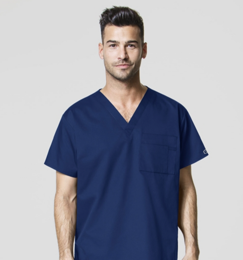 Embroidered Unisex V Neck Smock Scrub Top (New Smock Style) – VetText